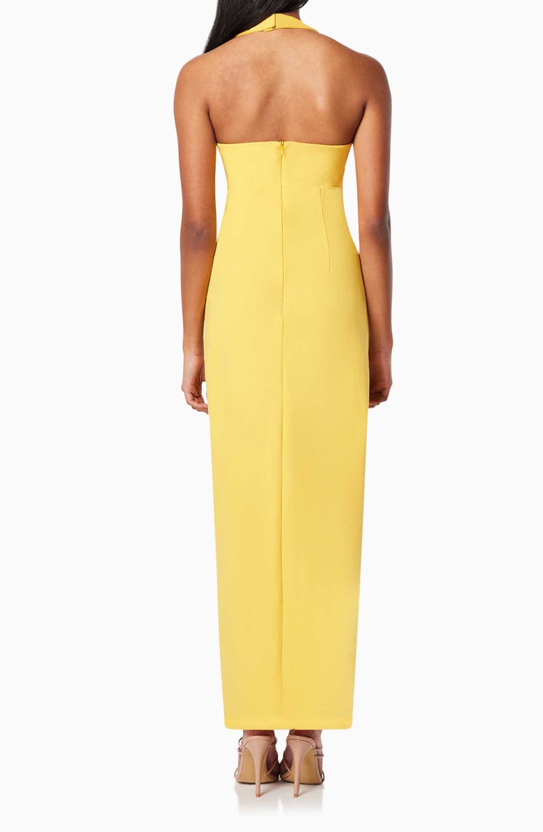 Elliatt Tuning Halter Neck Column Gown | Nordstrom