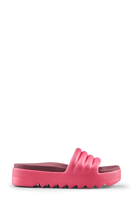 Cougar Pool Party Platform Slide Sandal In Berry-merlot | ModeSens