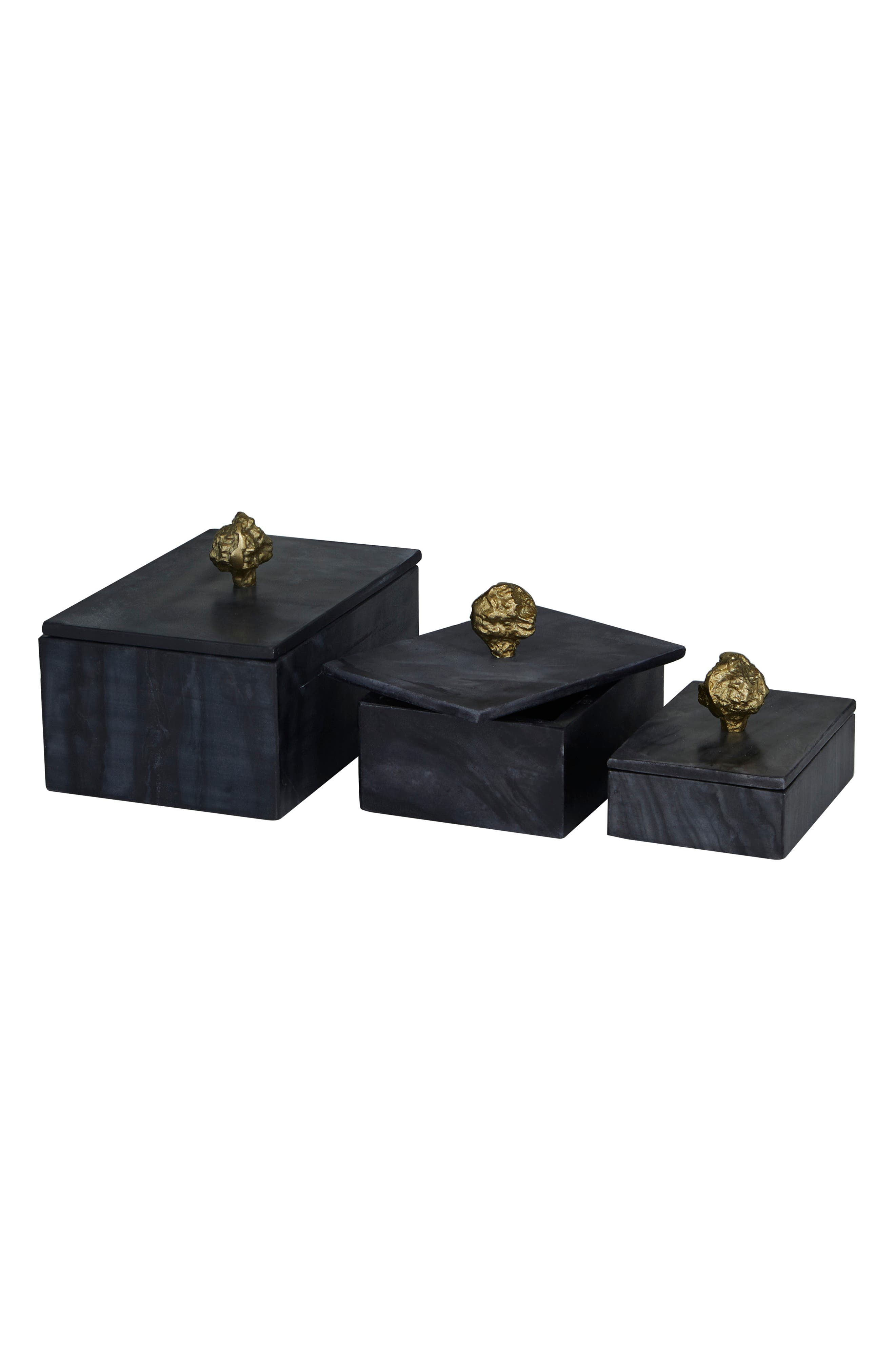 VIVIAN LUNE HOME Set of 3 Marble Boxes | Nordstromrack