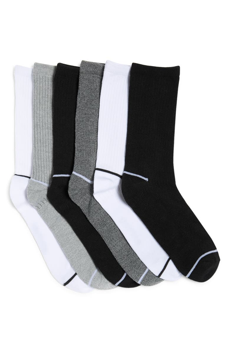 Kenneth Cole 6-Pack Rib Crew Socks | Nordstromrack