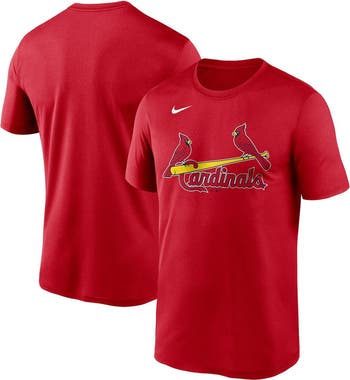 Nike Men's Nike Red St. Louis Cardinals Wordmark Legend Performance T ...