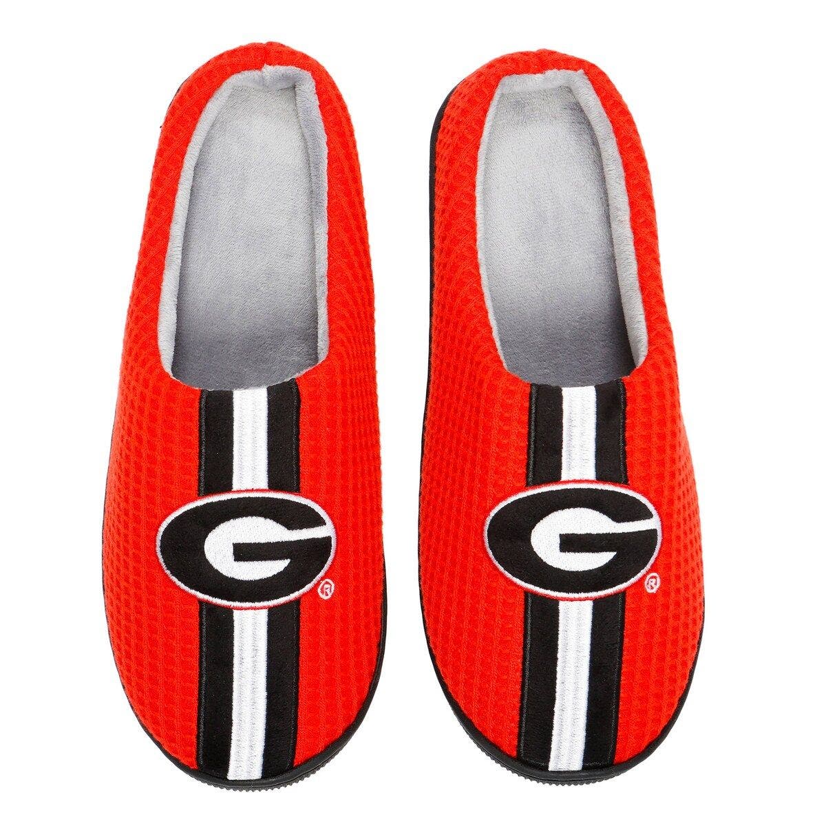 FOCO Men's FOCO Red Georgia Bulldogs Team Stripe Memory Foam Slide ...