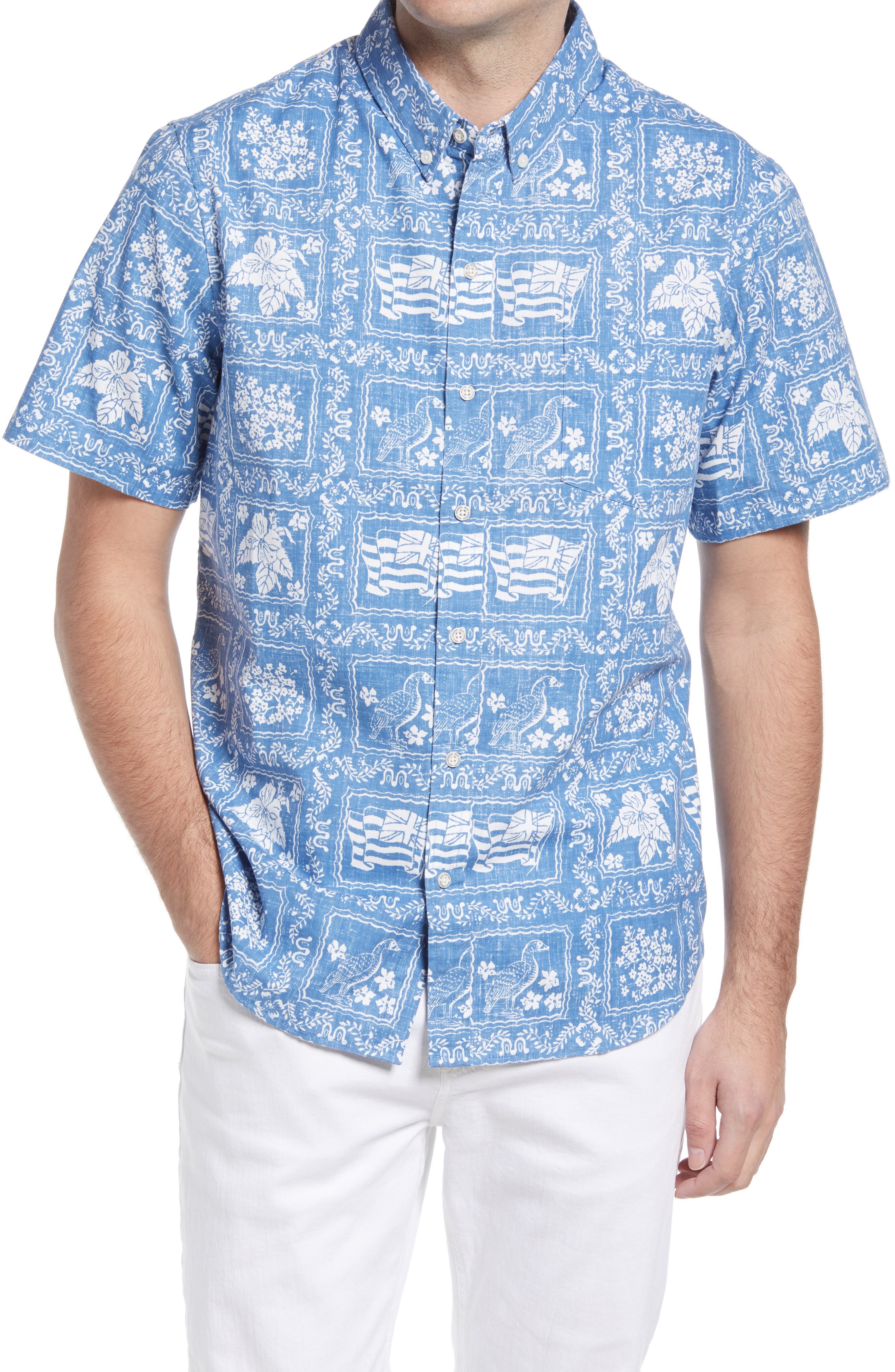 Reyn Spooner Lahaina Sailor Regular Fit Button-Down Shirt | Nordstrom