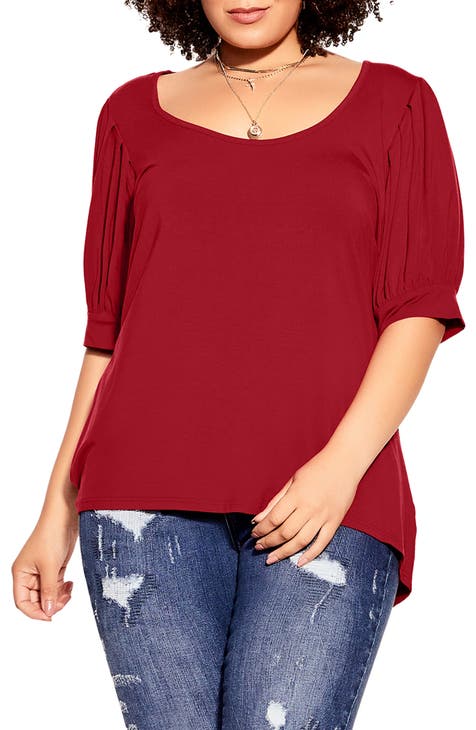 Red Plus-Size Tops for Women | Nordstrom