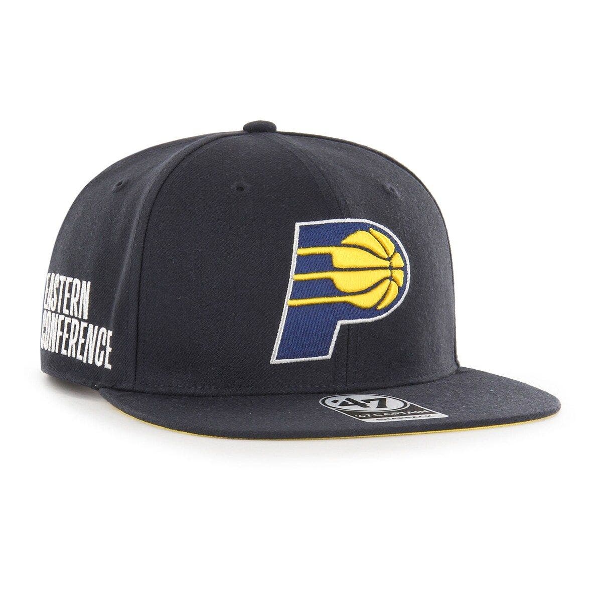 '47 Men's '47 Navy Indiana Pacers Sure Shot Captain Snapback Hat ...