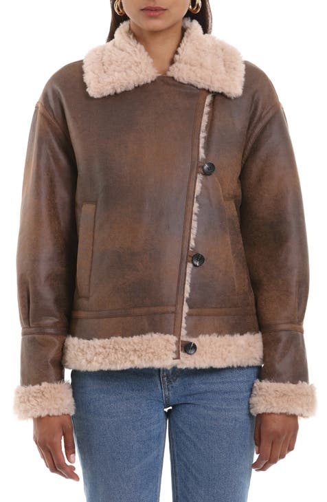 Avec Les Filles Shearling & Faux Shearling | Nordstrom