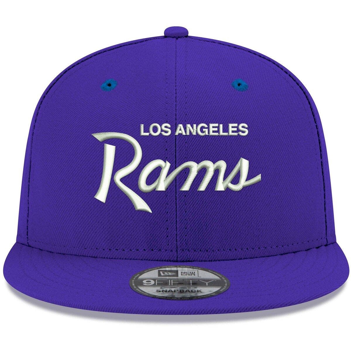 New Era Men's New Era Royal Los Angeles Rams Script Original Fit 9FIFTY ...