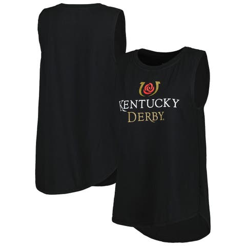 Women's Original Retro Brand Black Kentucky Derby Tank Top