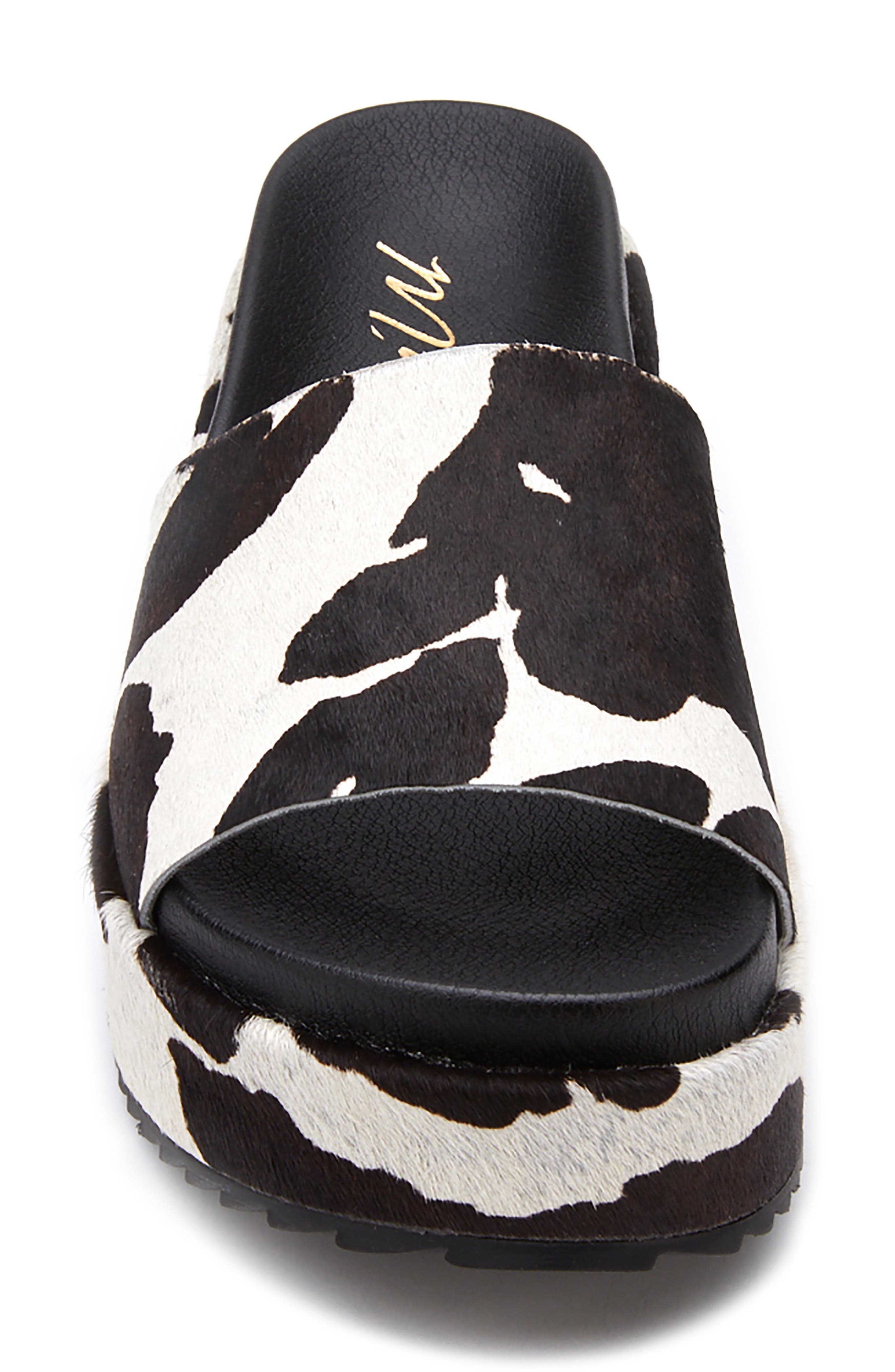 Matisse Hideaway Genuine Calf Hair Platform Slide Sandal | Nordstrom