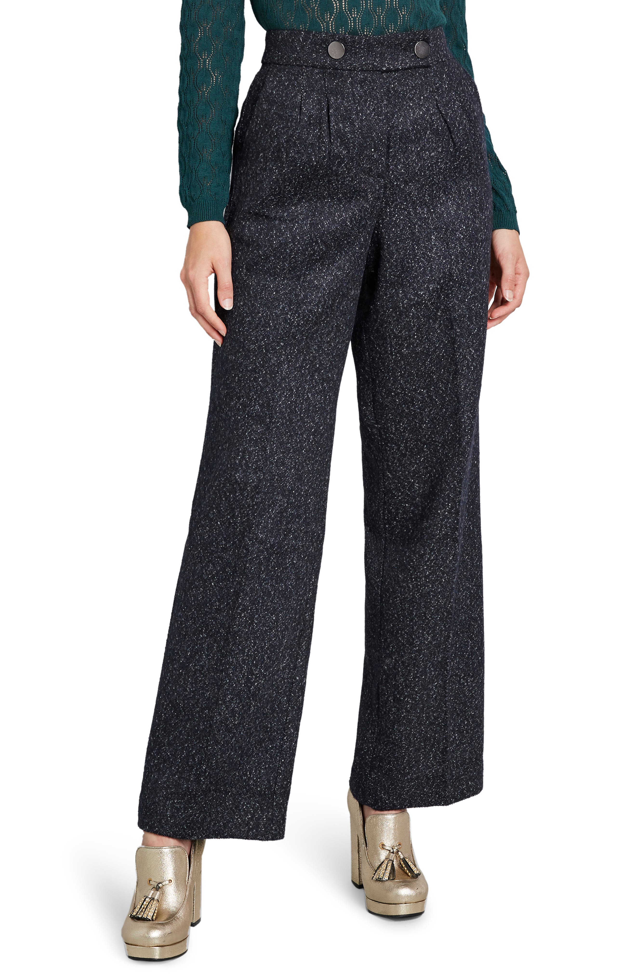 ModCloth Wide Leg Tweed Pants | Nordstrom