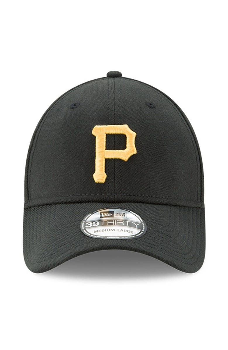 New Era Men's Black Pittsburgh Pirates MLB Team Classic Logo 39THIRTY ...
