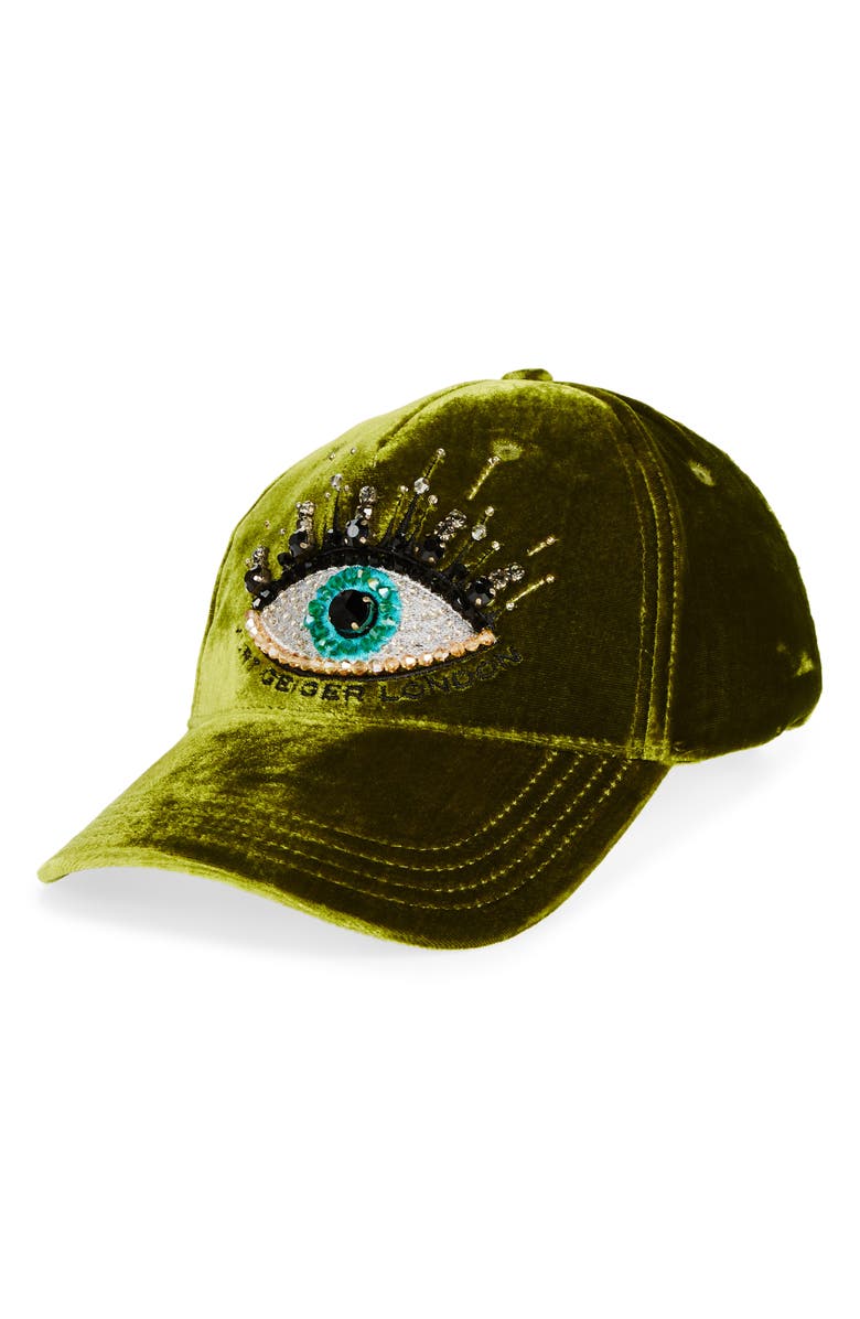 Kurt Geiger London Embellished Evil Eye Baseball Cap | Nordstrom