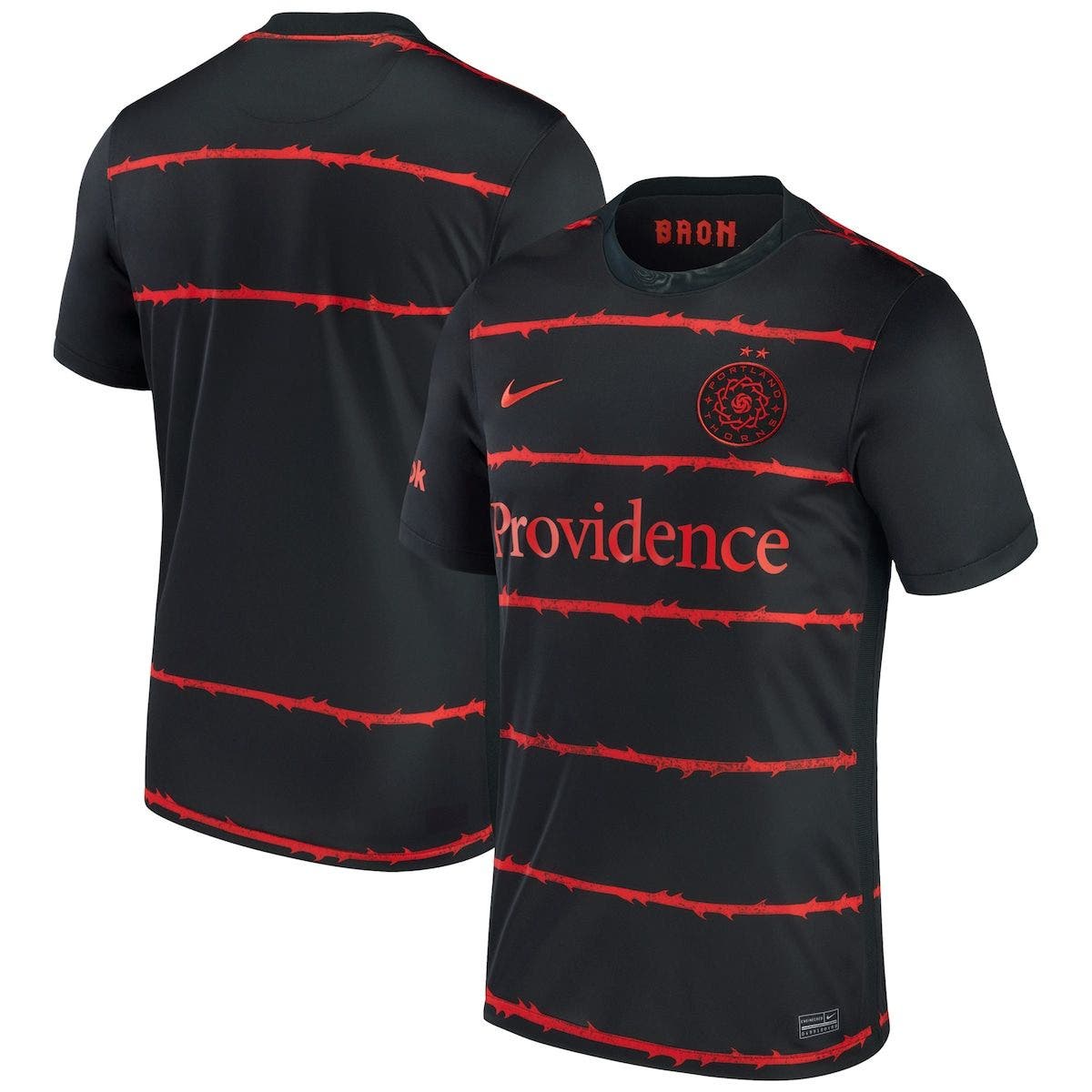 Nike Men's Nike Black Portland Thorns FC 2021/22 Away Replica Jersey ...