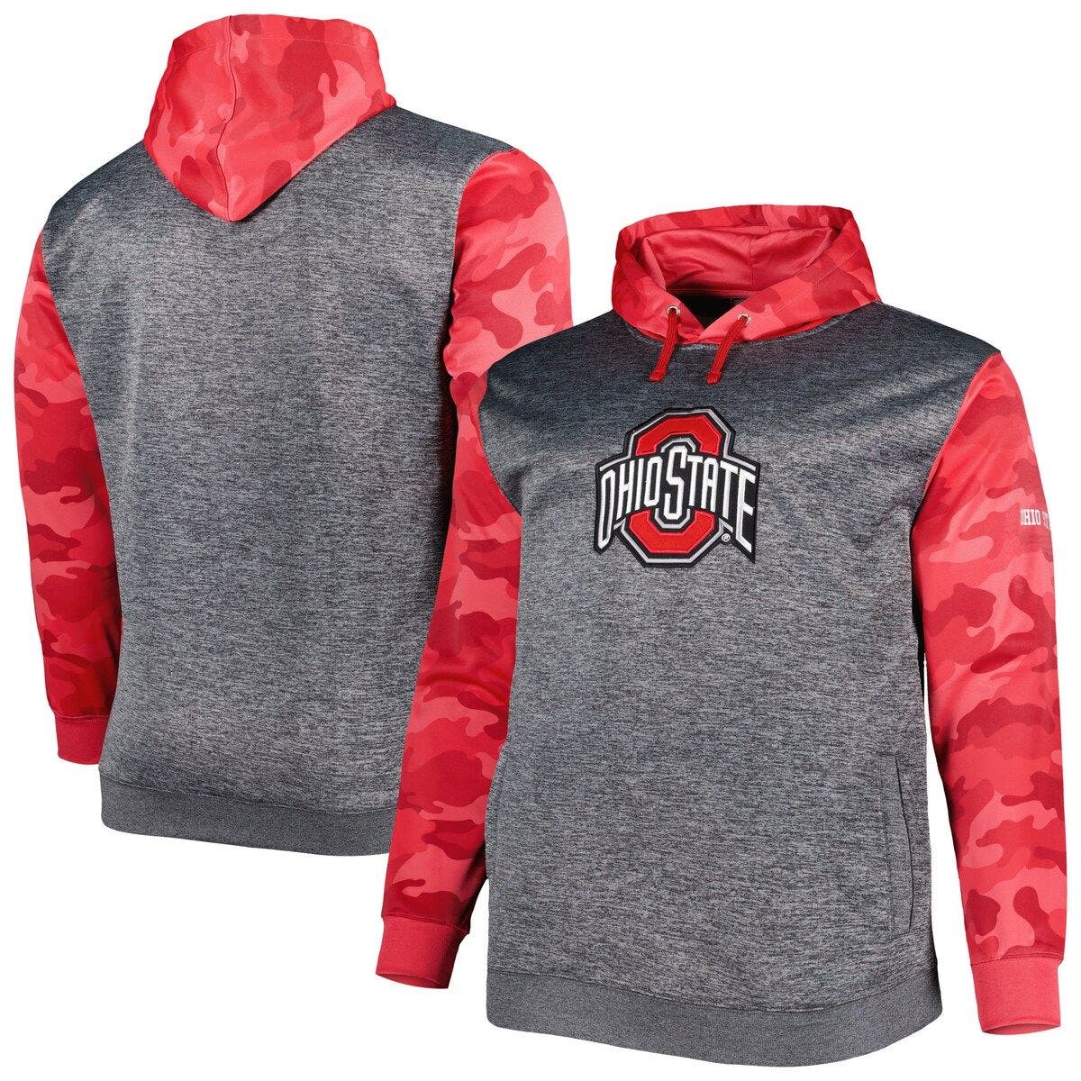 PROFILE Men's Charcoal Ohio State Buckeyes Camo Pullover Hoodie | Nordstrom