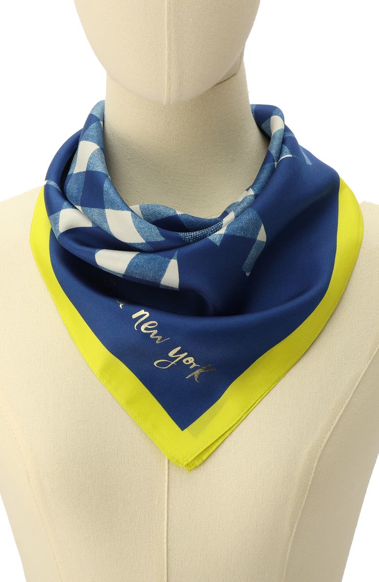 Kate Spade New York gingham daisy silk bandana | Nordstrom