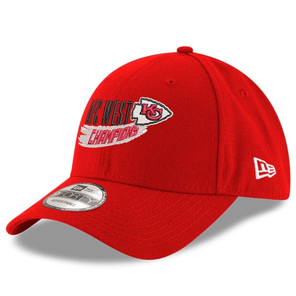 New Era Men's New Era Red Kansas City Chiefs 2022 AFC West Division ...