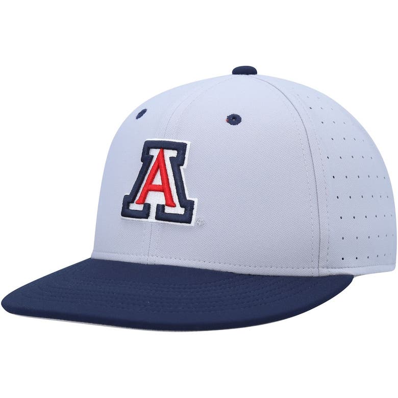Nike Gray Arizona Wildcats Aero True Baseball Performance Fitted Hat ...