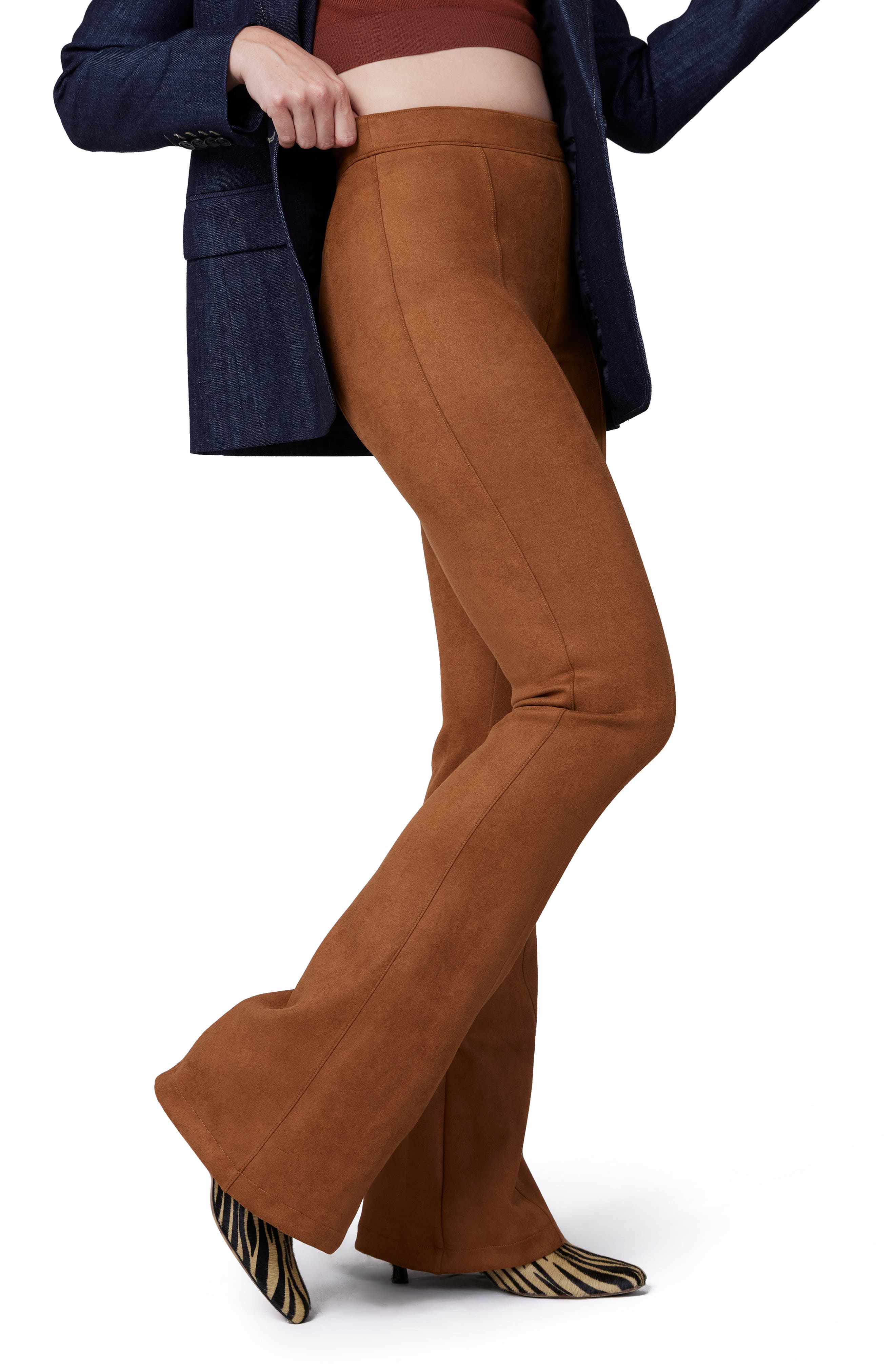 Spanx Faux Suede Flare Pants