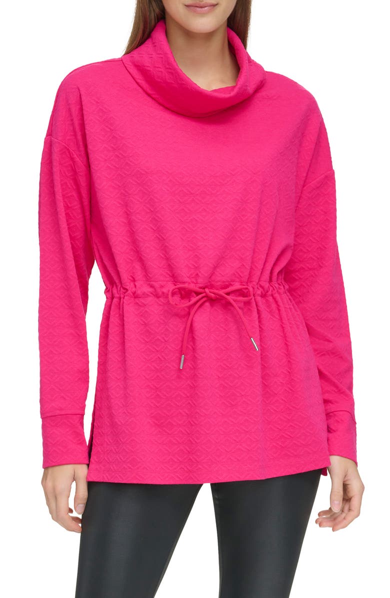 Andrew Marc Sport Textured Cowl Neck Tunic | Nordstromrack
