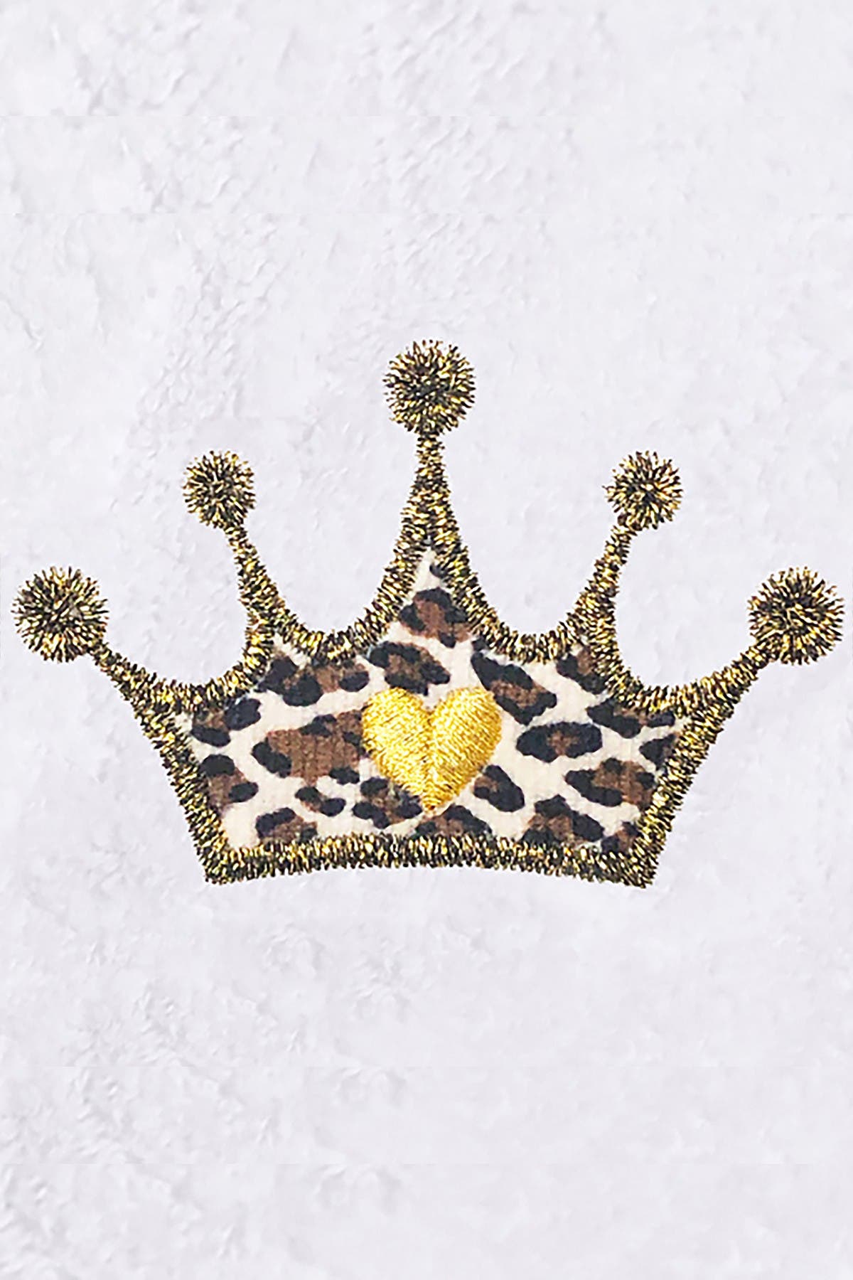 Linum Home Textiles Cheetah Crown Design Embroidered Terry Bathrobe ...