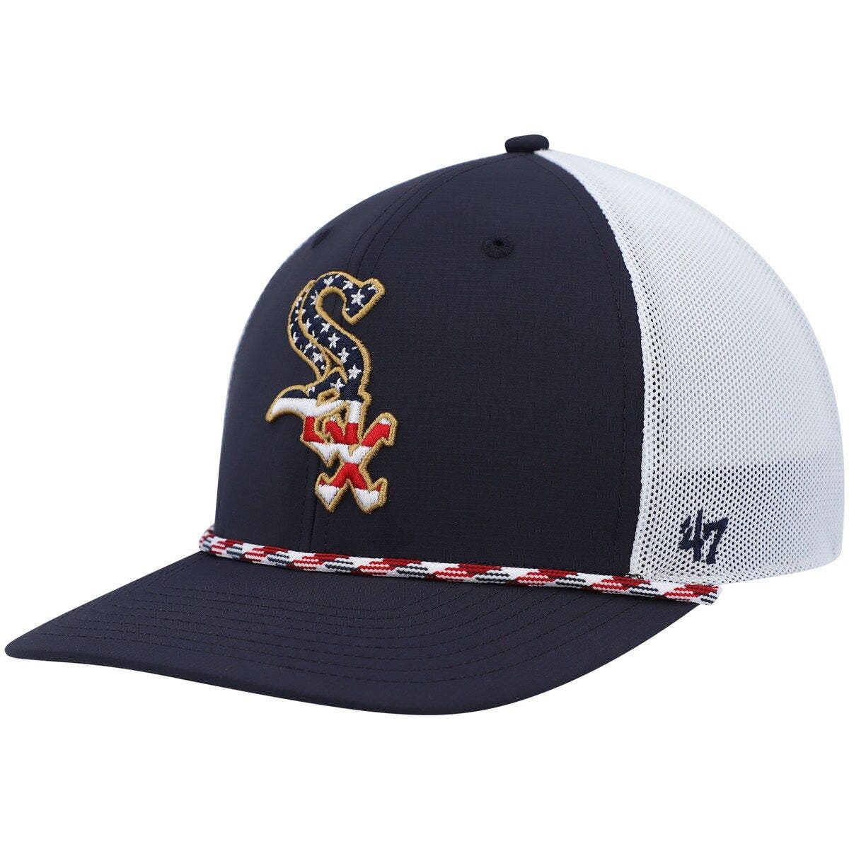 '47 Men's '47 Navy/White Chicago White Sox Flag Fill Trucker Snapback ...