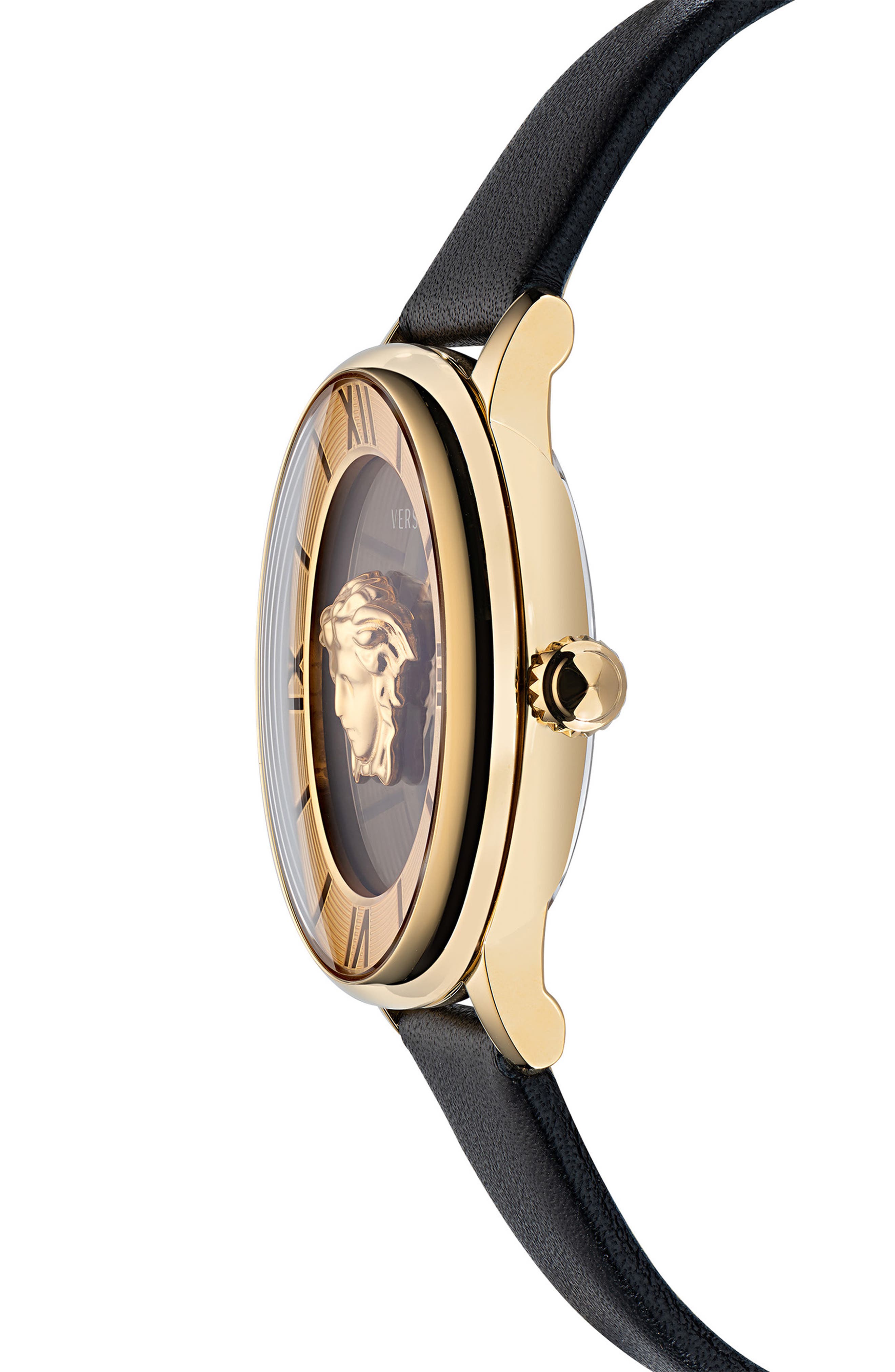 Versace La Medusa Leather Strap Watch, 38mm | Nordstromrack