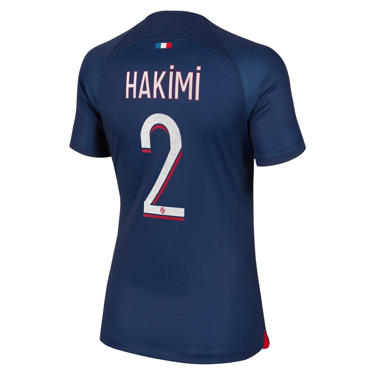 Nike Women's Nike Achraf Hakimi Navy Paris Saint-Germain 2023/24 Home ...