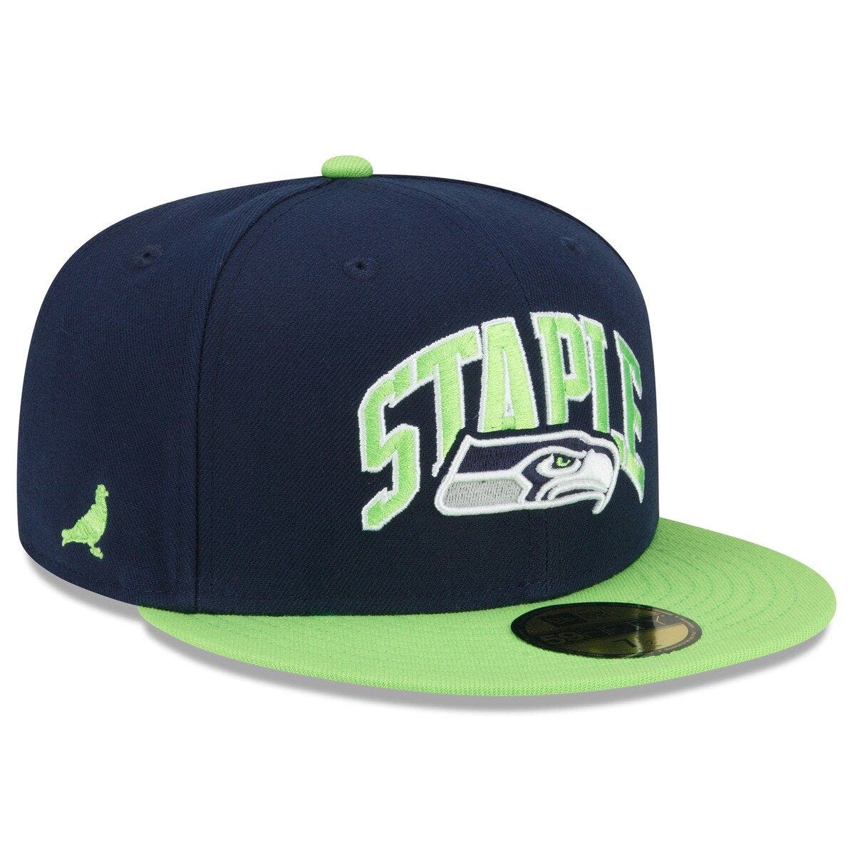New Era x Staple Men's New Era Navy/Neon Green Seattle Seahawks NFL x ...