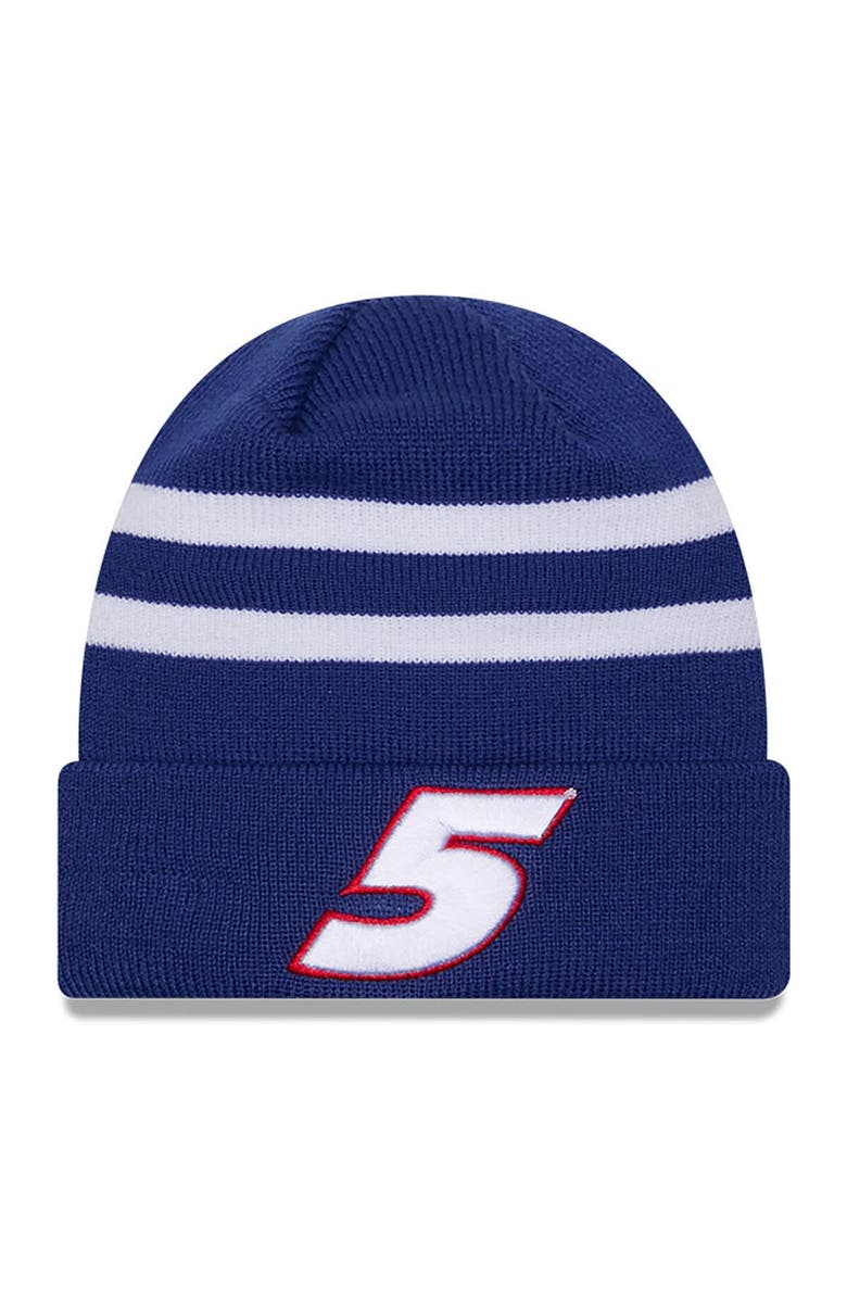 New Era Men's New Era Royal/White Kyle Larson Cuffed Knit Hat | Nordstrom