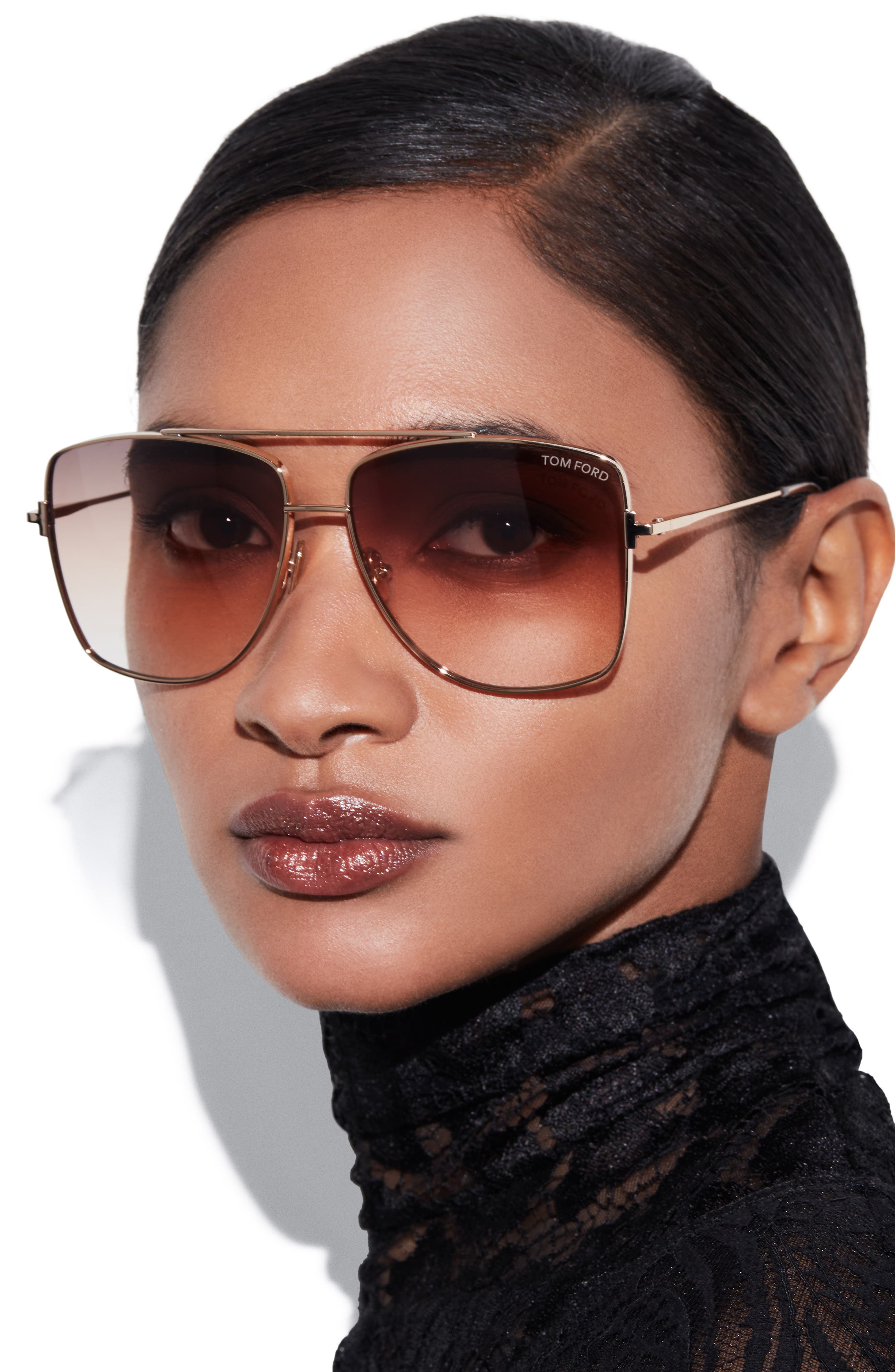 TOM FORD Reggie 61mm Gradient Aviator Sunglasses | Nordstrom