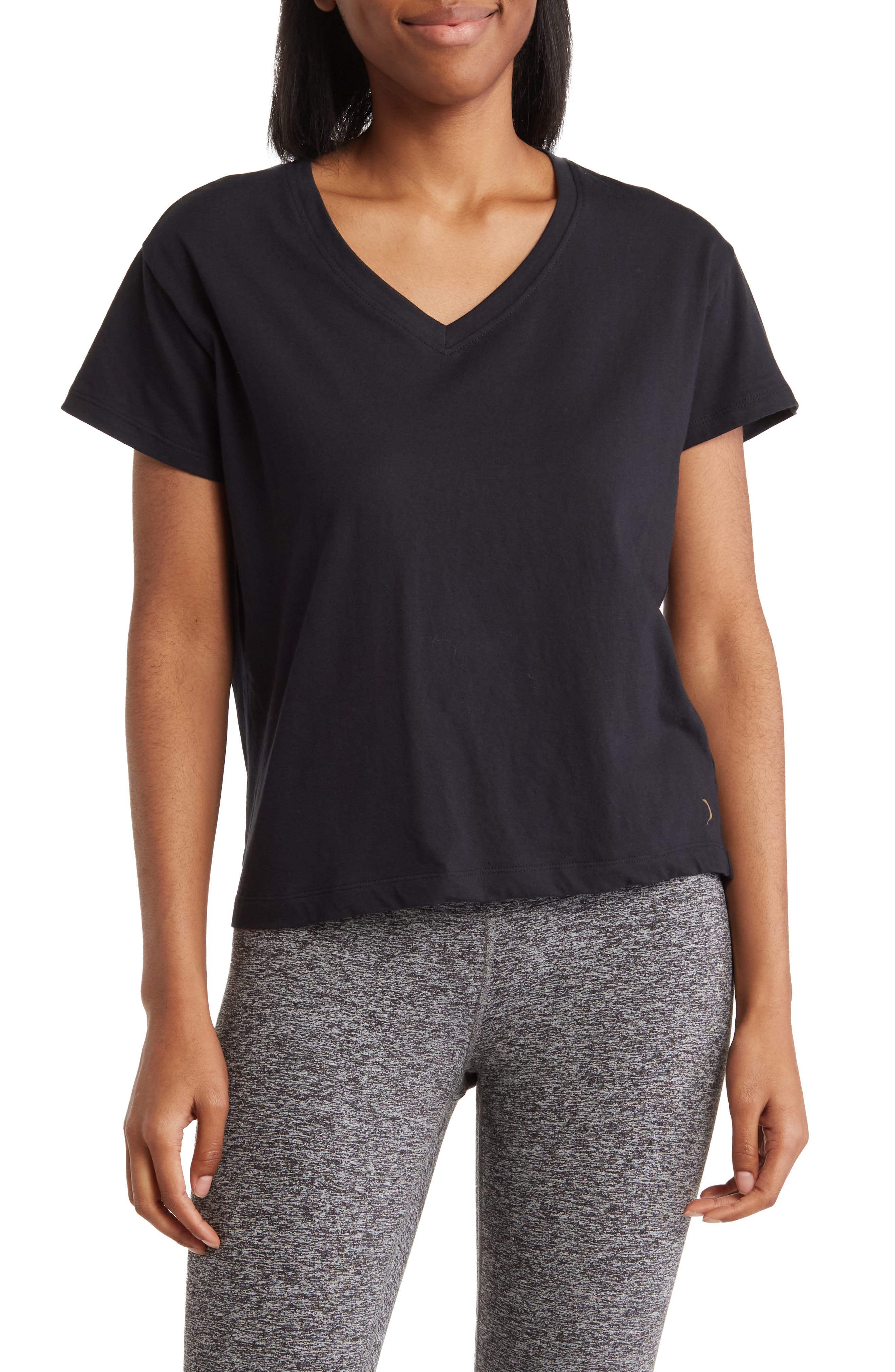 Jessica Simpson Thea V-Neck Split Back T-Shirt | Nordstromrack