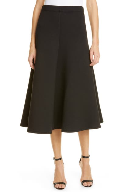 Beaufille Curie Neoprene Midi Skirt In Black | ModeSens