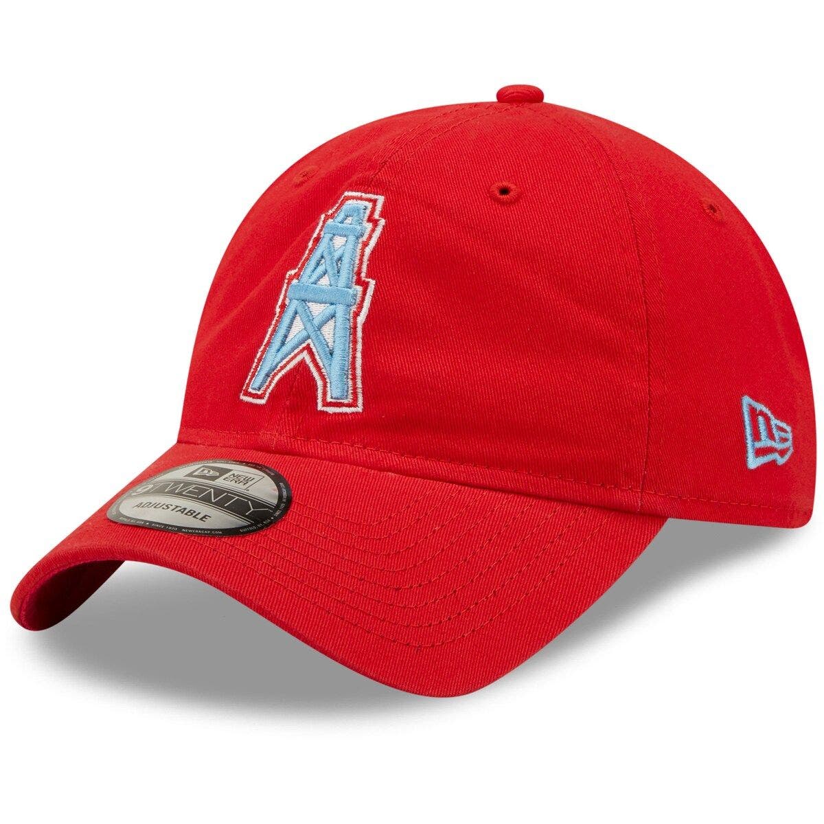 New Era Men's New Era Red Houston Oilers Core Classic 2.0 Historic Logo ...
