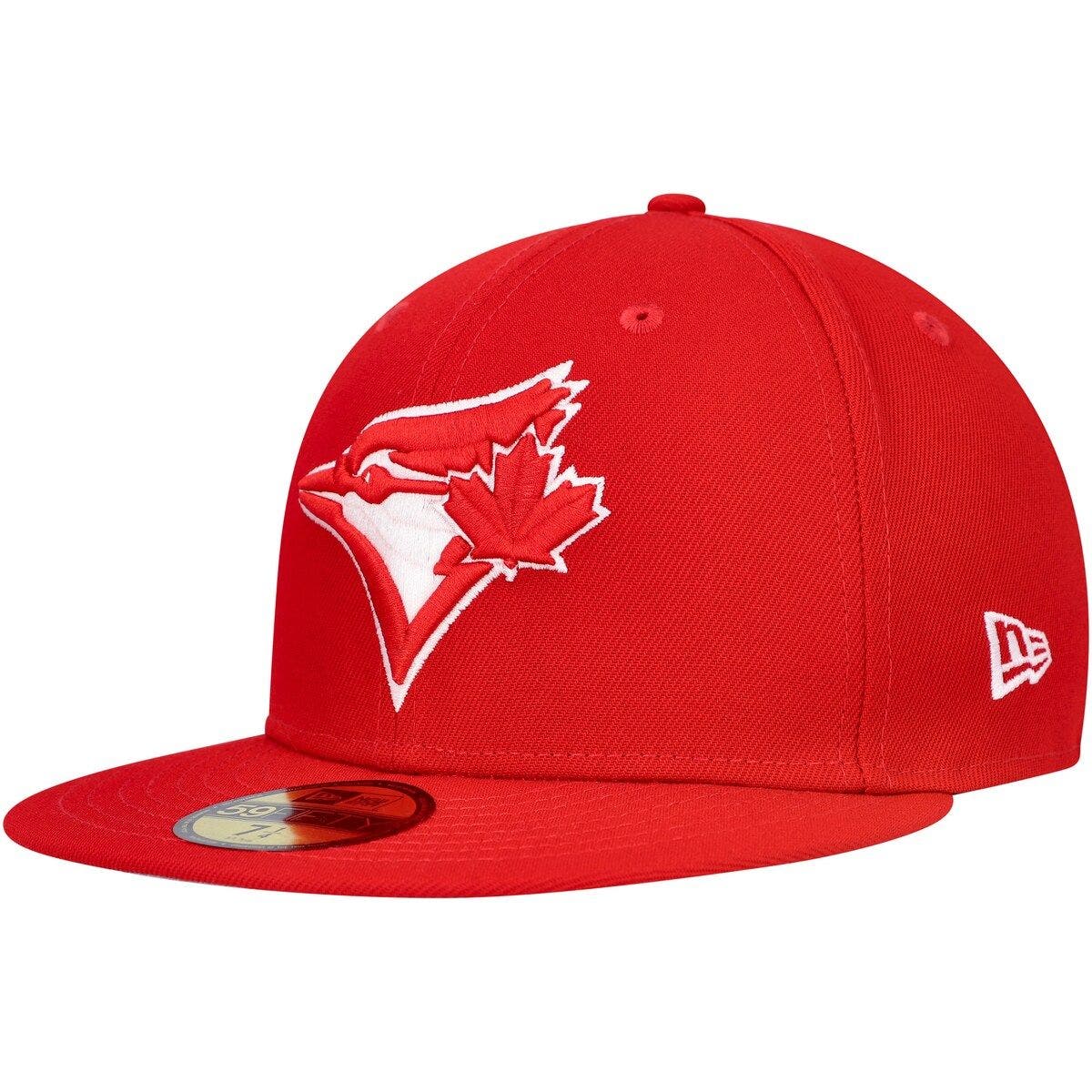 New Era Men's New Era Red Toronto Blue Jays Sidepatch 59FIFTY Fitted ...