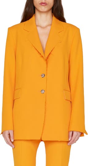 FRAME Oversize Raw Edge Blazer | Nordstromrack