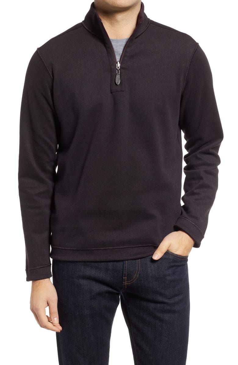 Johnston & Murphy Reversible Quarter Zip Pullover | Nordstrom