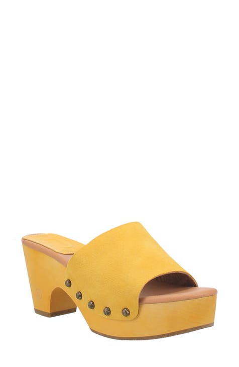 Women's Yellow High Heel Mules & Slides | Nordstrom