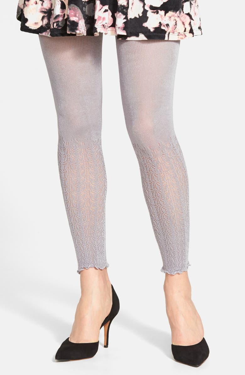 Lemon Seastrand Footless Lace Sweater Tights Nordstrom