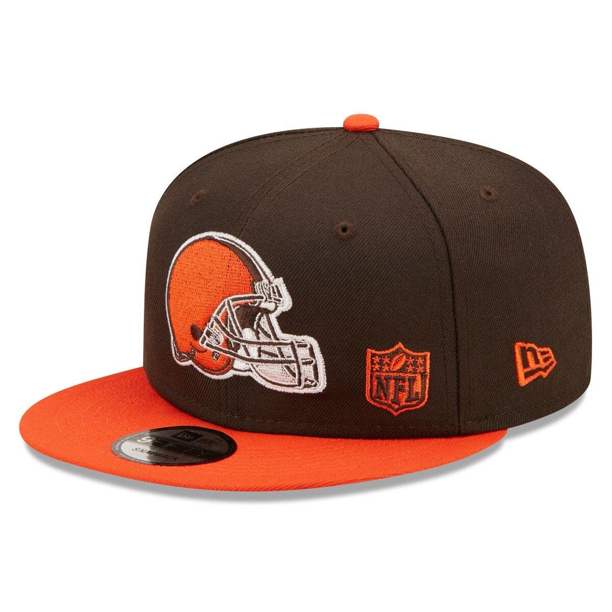 New Era Men's New Era Brown/Orange Cleveland Browns Flawless 9FIFTY ...