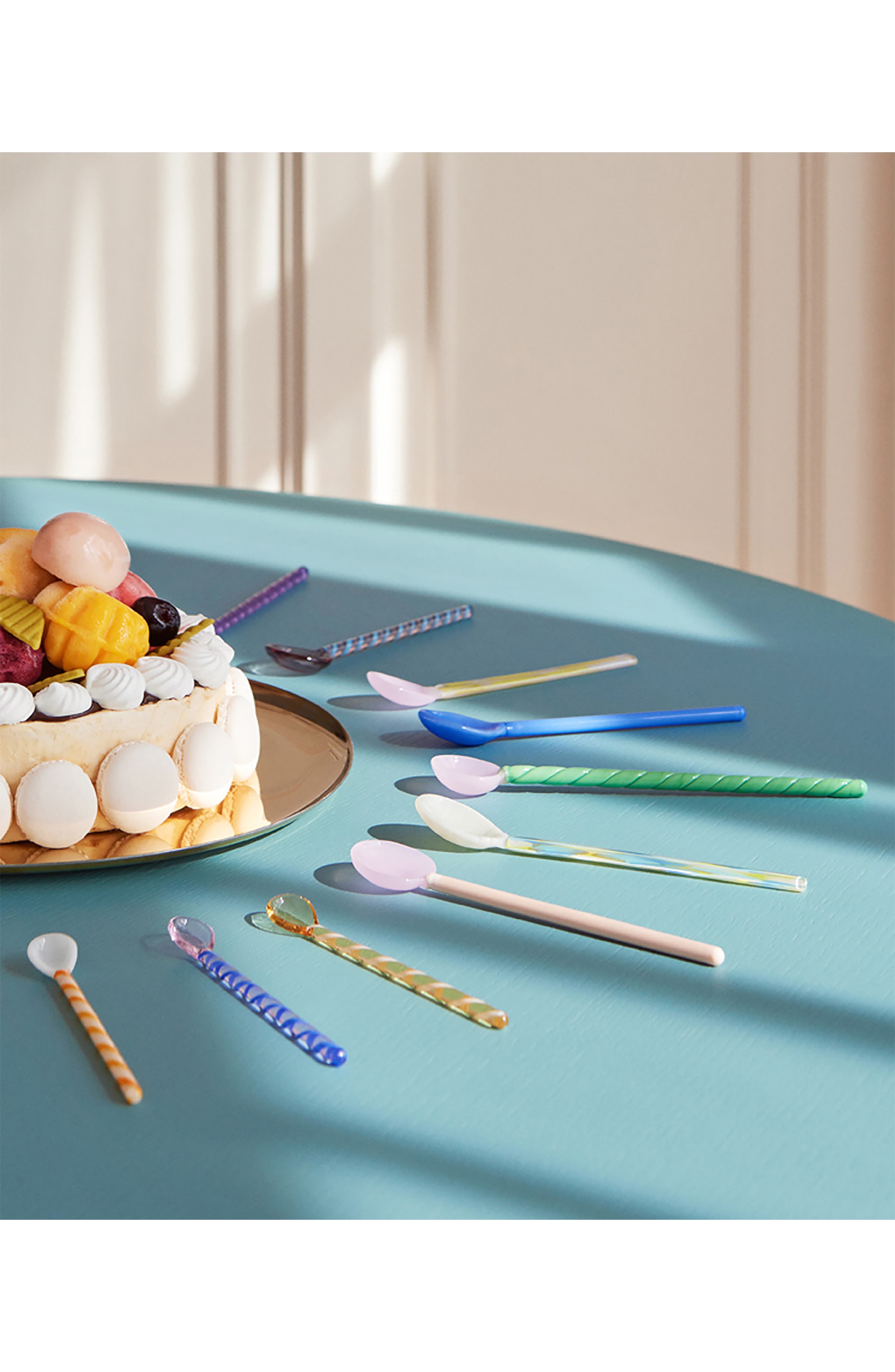 HAY Set of 2 Flat Handle Glass Spoons | Nordstrom