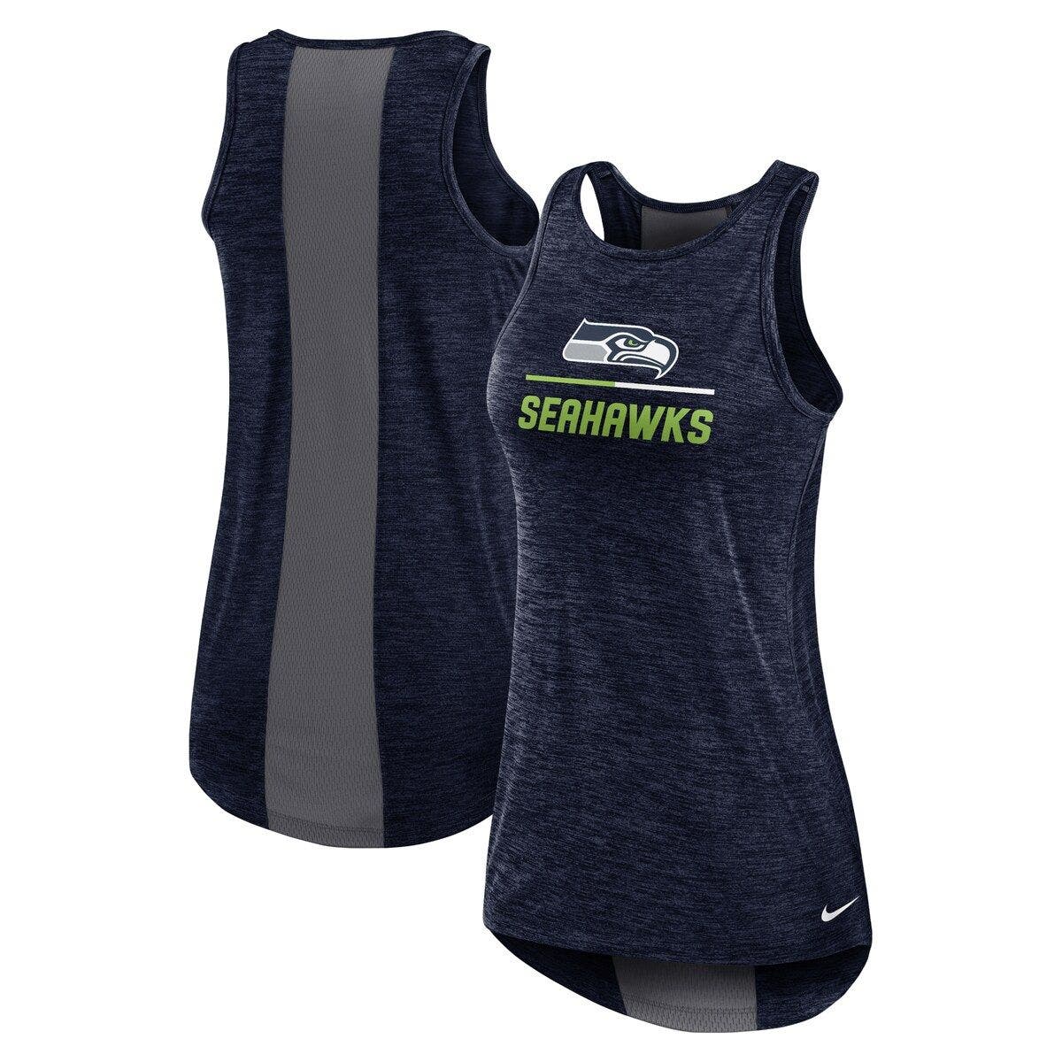Nike Women's Nike College Navy Seattle Seahawks High Neck Performance ...