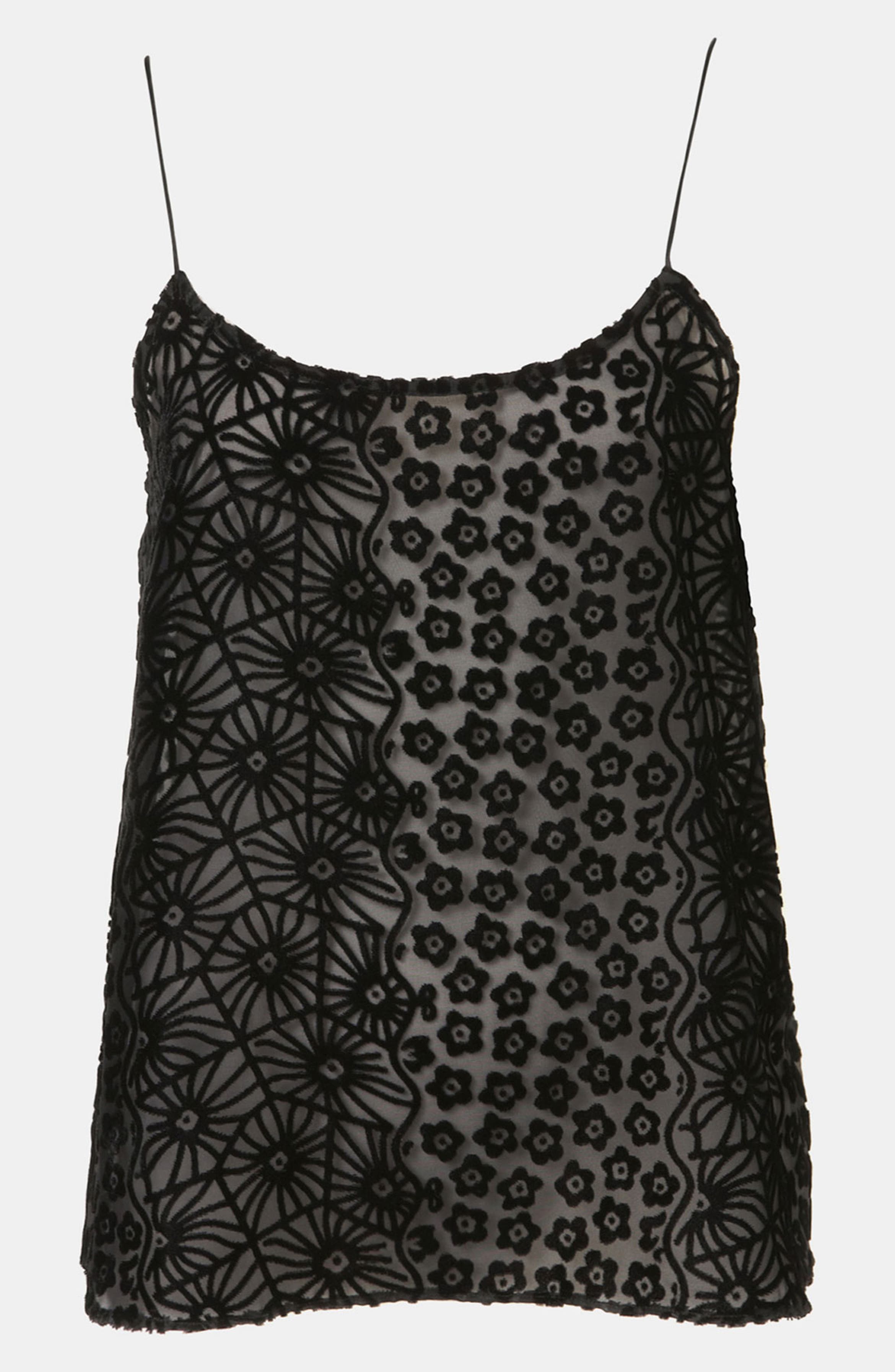 Topshop Devore Burnout Velvet Camisole Nordstrom