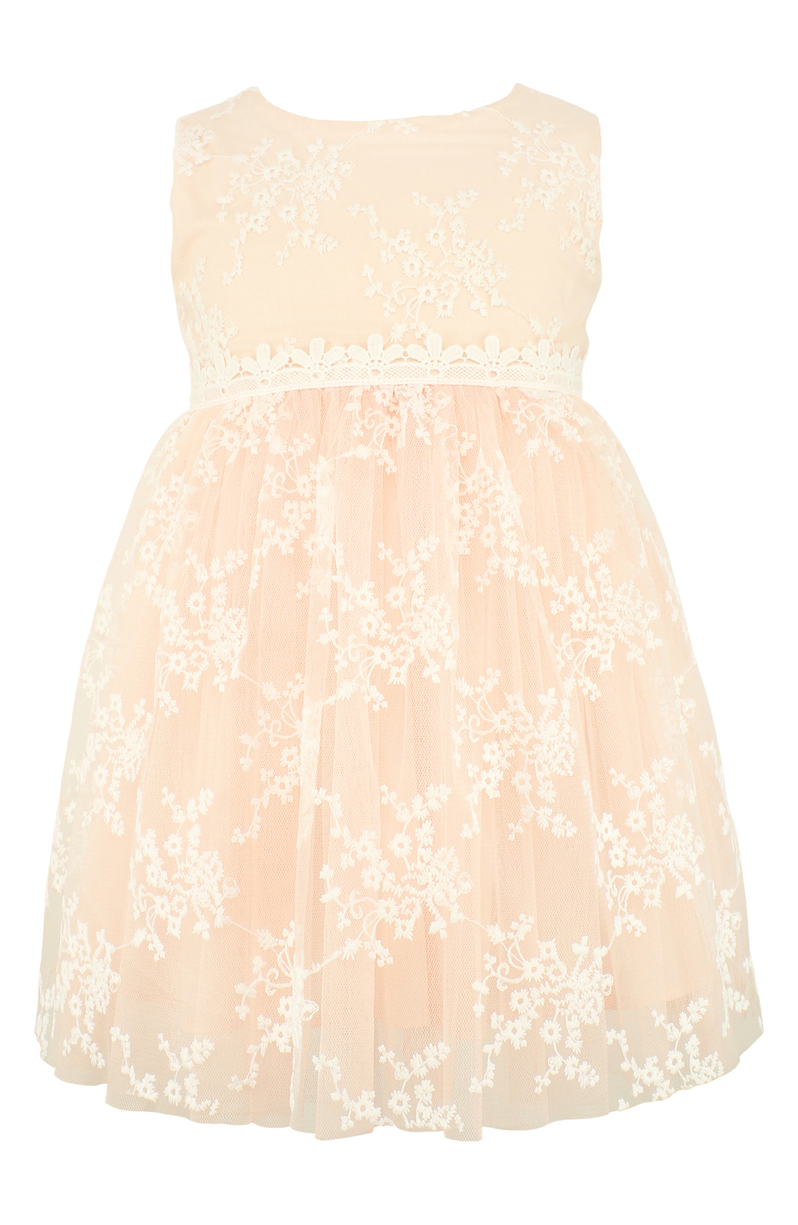 Popatu Lace Overlay Sleeveless Dress | Nordstrom