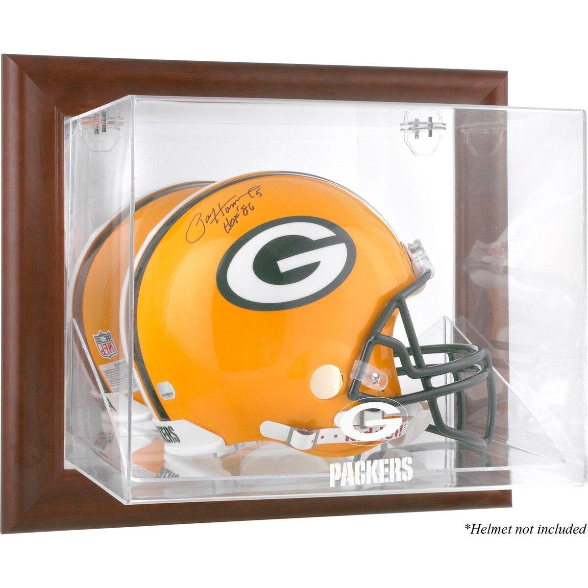FANATICS AUTHENTIC Green Bay Packers Brown Framed Wall-Mountable Logo ...