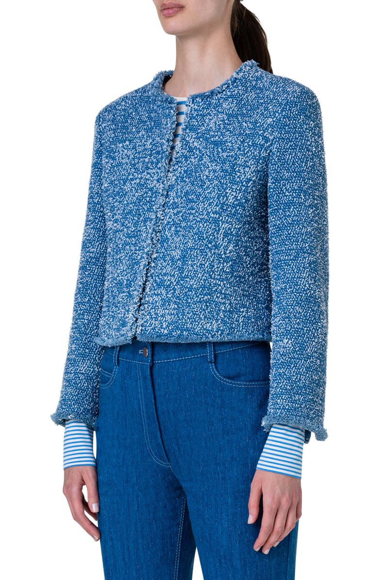 Akris punto Stretch Cotton Tweed Jacket | Nordstrom