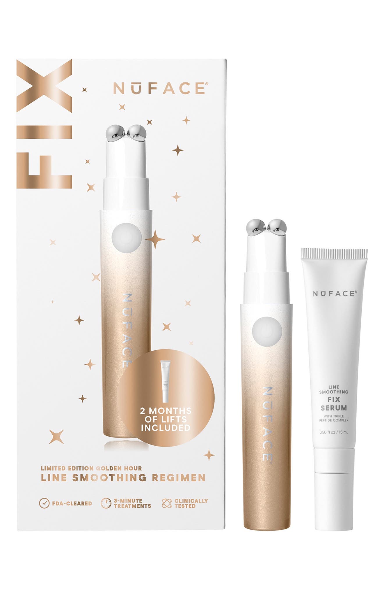 NuFACE® FIX® Line Smoothing Regimen Set USD $208 Value | Smart Closet