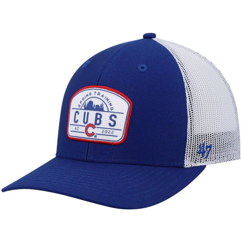 47 ' Royal/white Chicago Cubs 2022 Spring Training Panorama Trucker ...