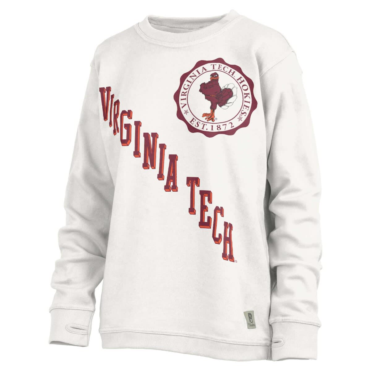 PRESSBOX Women's Pressbox White Virginia Tech Hokies Shoreline Sundown ...