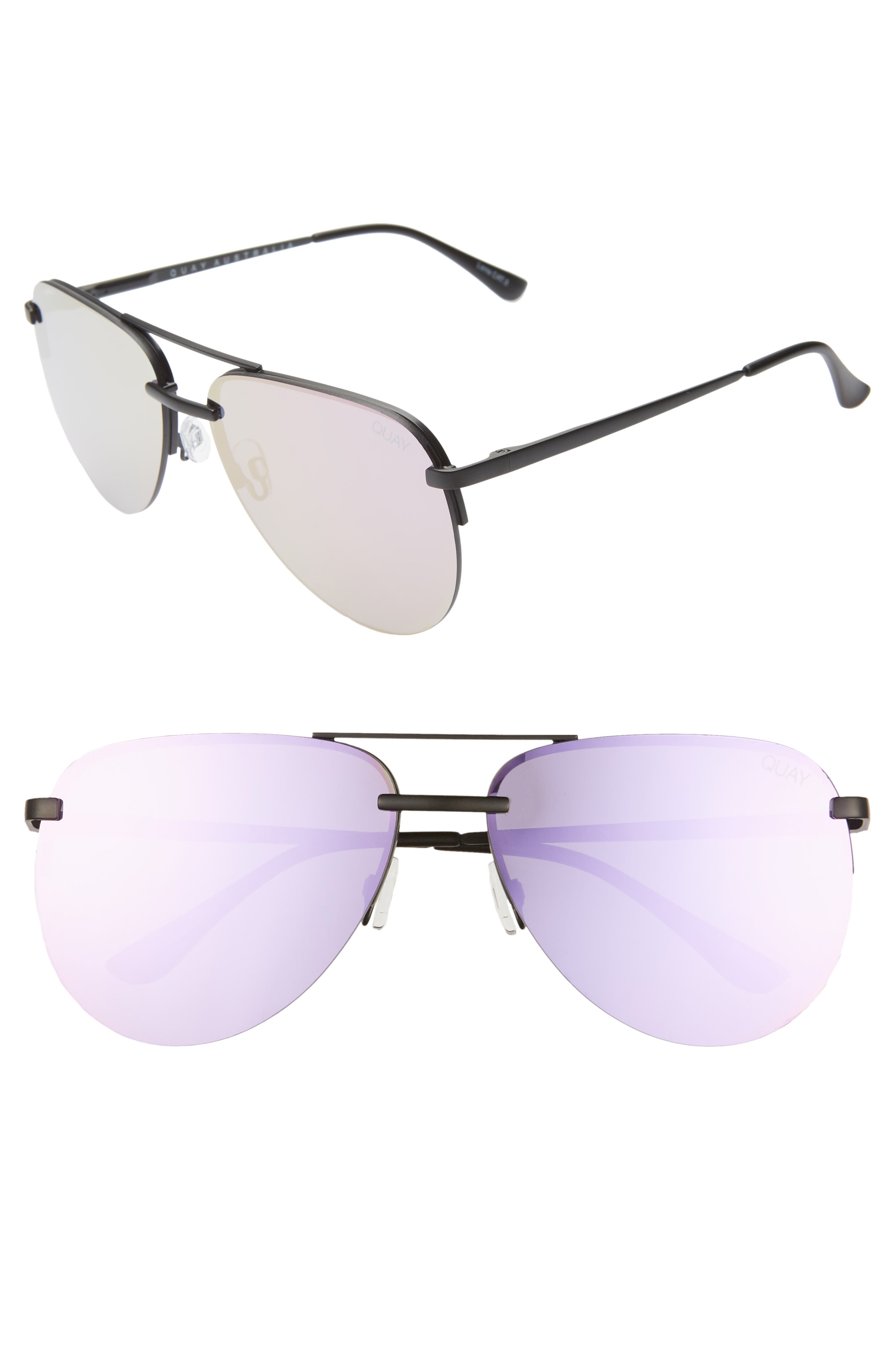 Quay Australia X Jlo The Playa 54mm Aviator Sunglasses Nordstrom