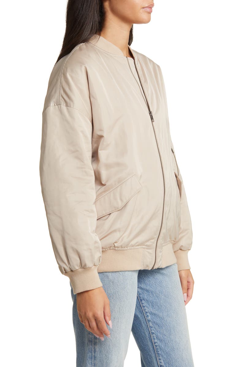 Open Edit Oversize Bomber Jacket | Nordstrom